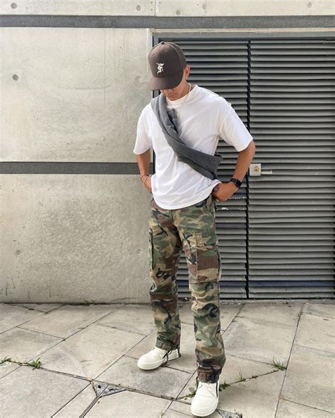 Vintage Cargo Pants Camo Pants Outfit Men Camo Pants Outfit Men Mens Outfits