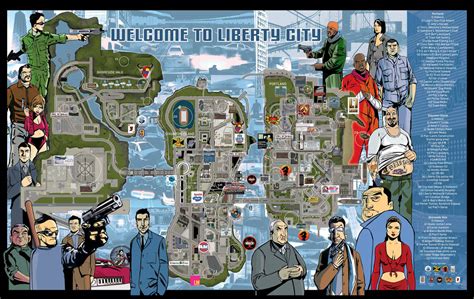 Gta Iii Liberty City Map 3200 Px X 2026 Px By Unter Offizier On