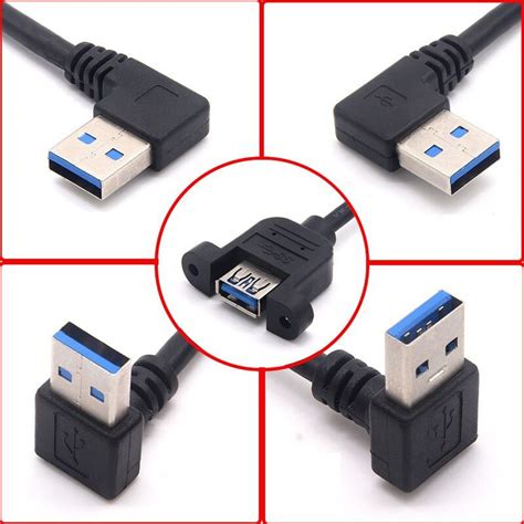 Degree Usb Type A Male To Type A Female With Screw Hole Panel