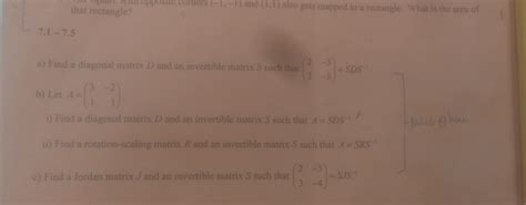 Solved Need Help Answering These Linear Alegbra Questions N