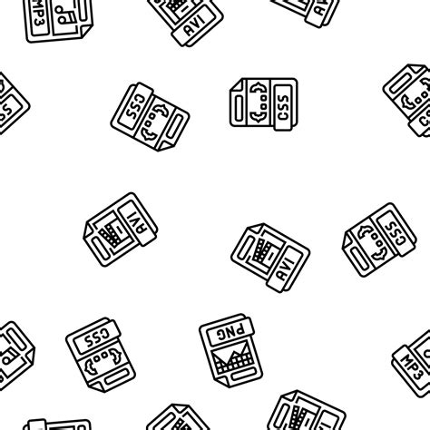File Format Document Vector Seamless Pattern 21230706 Vector Art At Vecteezy