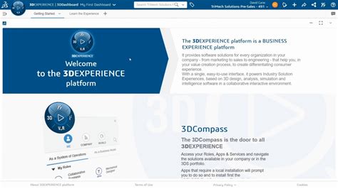 navigating the 3dexperience dashboard trimech group