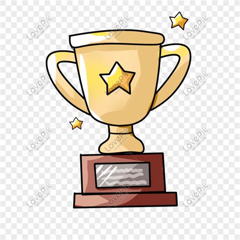 손으로 그린 경쟁 트로피 일러스트 레이션 Png 일러스트 무료 다운로드 Lovepik