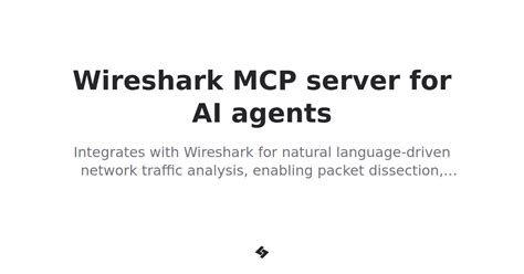 Wireshark Mcp Server For Ai Agents