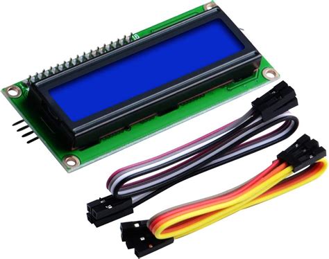 Geeekpi 2 Pack I2c 1602 Lcd Display Module 16x2 Character Serial Blue Backlight Lcd Module For