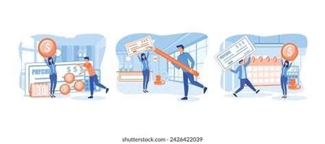 Reducing Personnel Concept Aims Decrease Headcount Stock Vector