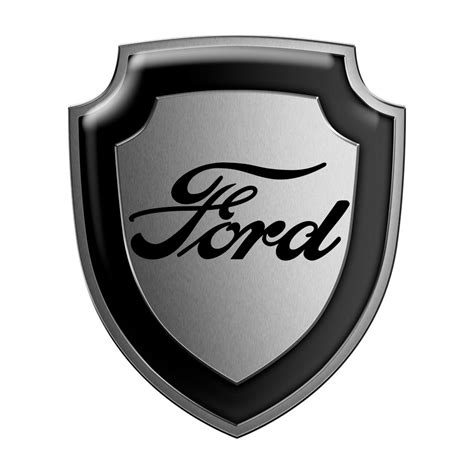 Ford Silicone Sticker Black Classic Logo Domed Emblems Stickers X