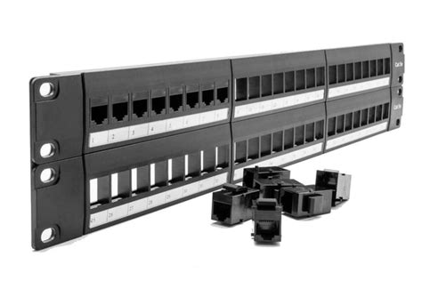 Enhance Connectivity With Our 48 Port 1u Rackmount Cat5e Utp Modular
