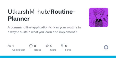 GitHub UtkarshM Hub Routine Planner A Command Line Application To Plan Your Routine In A Way