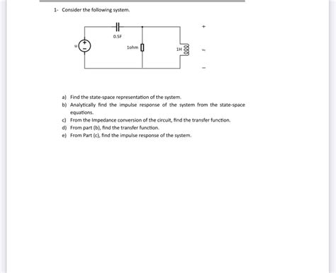 Solved 1- ﻿Consider the following system.a) ﻿Find the | Chegg.com