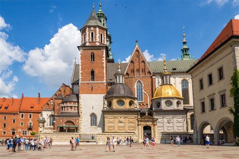 Krakow Poland Wawel Historic Royal Castle And Cathedral Editorial