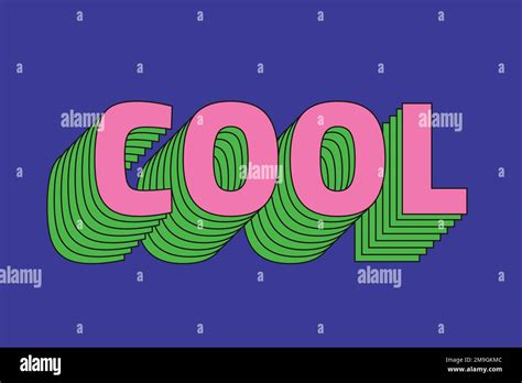 Layered Text Stock Vector Images Alamy