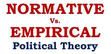 राजनीति सिद्धान्त के आदर्शी तथा आनुभविक उपागम Normative And Empirical Approaches Of Political