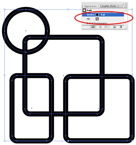 how to draw connecting shapes with multiple strokes with adobe