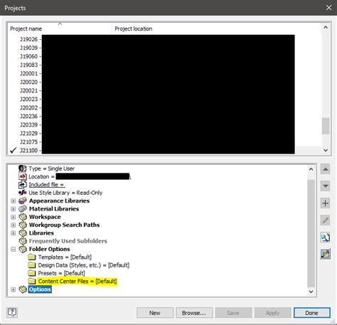 Solved Content Center Files To Project Folder Location Autodesk
