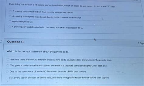 Solved The Wobble Position Of Codon Anticodon Pairing Has An