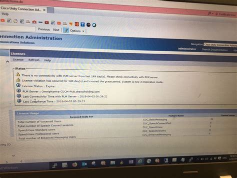 Unity Connection License Expired Cisco Community
