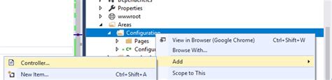 asp core how to route to api controller that is located in the area