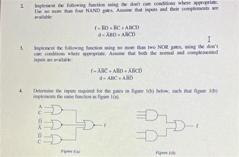 solved implement the following function using the don t care