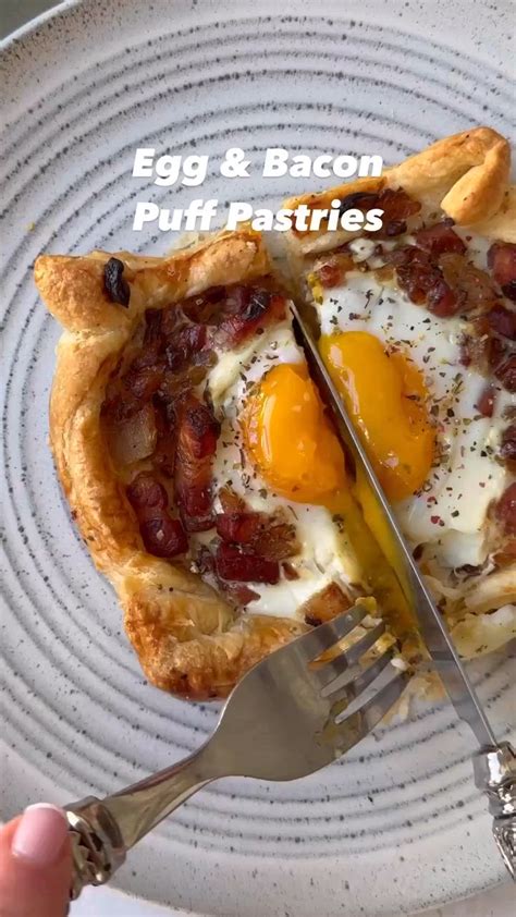 Bacon And Egg Puff Pastry Galettes In 2025 Recipes Breakfast Brunch