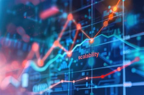 Premium Photo A Business Graph Highlighting The Concept Of Scalability Depicted With Lines