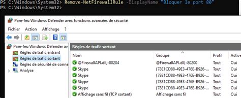 Commandes PowerShell Pour Le Pare Feu Windows Get NetFirewallProfile Get NetFirewallRule