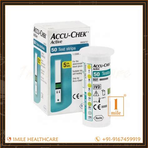 Roche Accu Chek Active 50 Test Strips At Rs 650 Accu Chek In Bhilwara ID 2850679633455
