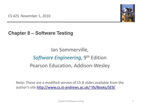 ppt chapter 8 software testing powerpoint presentation free