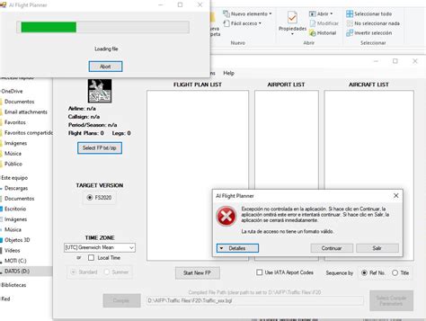 Cant Load A Flightplan Fsdeveloper