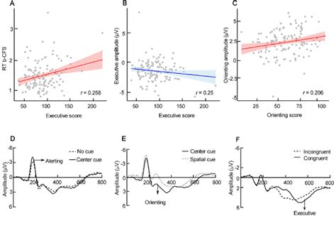 Correlation Between The Attention Network Scores And B Cfs Rts A