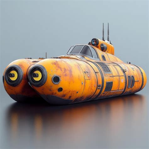 Advanced Submarine Design Premium Ai Generated Image