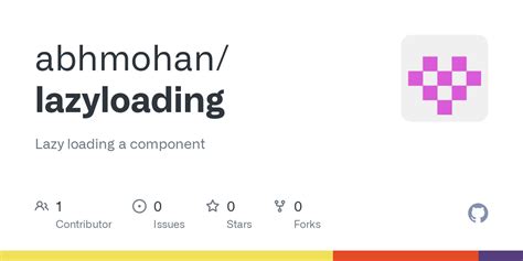 GitHub Abhmohan Lazyloading Lazy Loading A Component