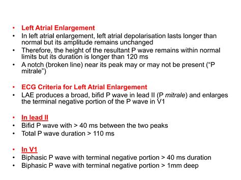 P Wave In Ecgabnormalities Of P Wave In Ecg Pptx Heart And