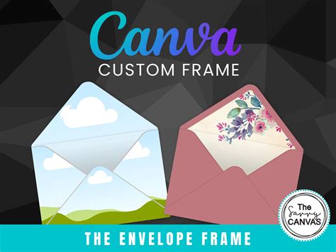 Canva Envelope Frame Fill Your Own Frame Editable Canva - Etsy
