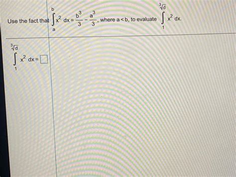 Solved भव 6 Sex x2 Use the fact that where a Chegg com
