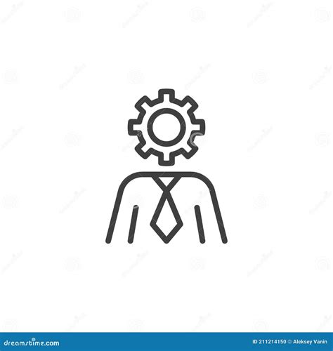 Brainstorming And Productivity Icons, Signs, Outline Symbols, Concept ...