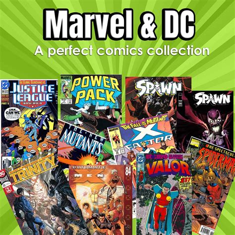 Comic Book Collection 25 Pack Of Marvel And Dc Comic Books