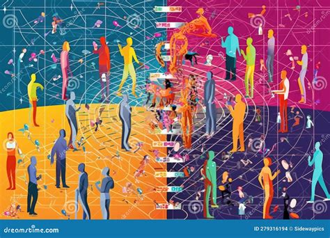 Behavioral Analysis And Artificial Intelligence Generative Ai Stock Illustration