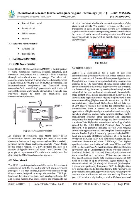 Irjet Human Hand Movement Training With Exoskeleton Arm Pdf