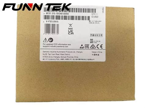 Siemens Plc S7 1200 Cpu 1215c Ac Dc Relay 14di 10do 2ai 2ao Simatic S7 1200 6es7215 1bg40 0xb0