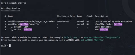 Msfconsole Password Sniffing A Step By Step Guide