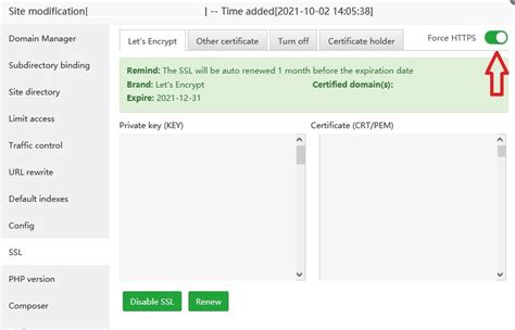 Panel Ssl Bug Aapanel Free Hosting Control Panel One Click Lamplemp
