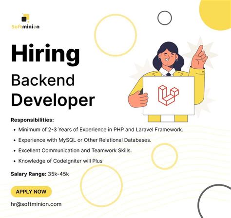 Backenddeveloper Techjobs Dhakajobs Laravel Php Jobopportunity