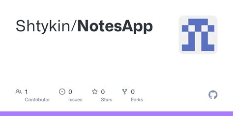 github shtykin notesapp