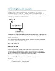 Constructing Numerical Summaries Measures Of Center And Spread