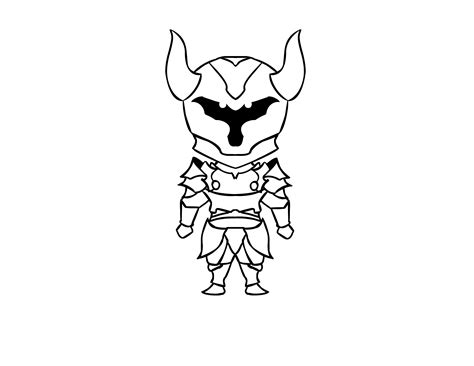 2d Chibi Dark Knight Lineart By Unsolvedrubik On Newgrounds