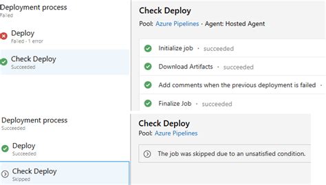 git adding comment to a commit when azure release pipeline fails