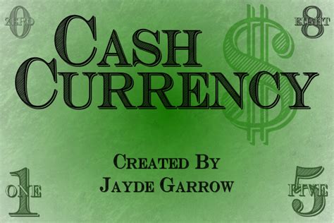 Cash Currency Font Dafont Com