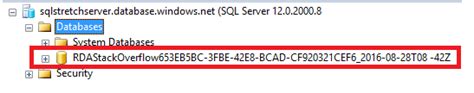 how to perform backup and restore operations on sql server stretch