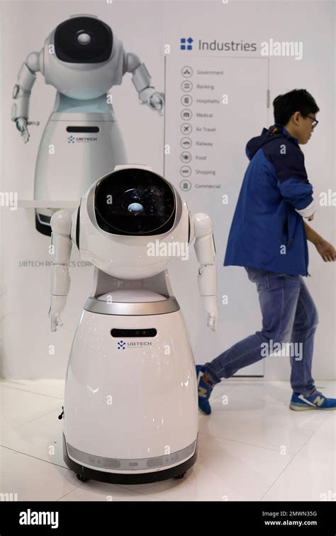 The Cruzr Cloud Based Service Robot Is On Display At The Ubtech Booth During Ces International